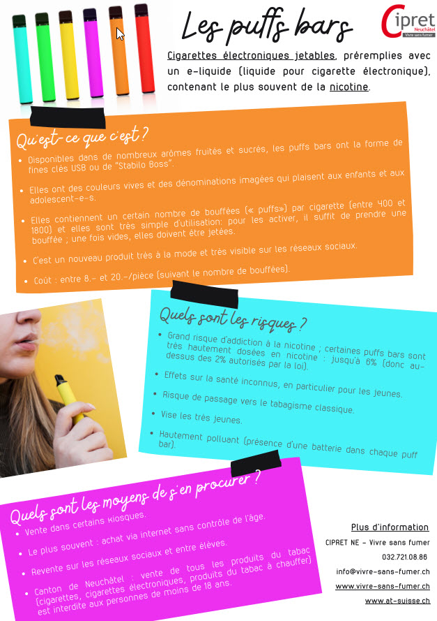 RPN - Les puffs bars... qu'est-ce que c'est